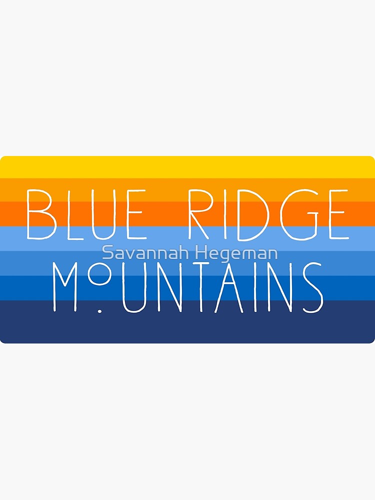 "Blue Ridge Mountains" Poster for Sale by savannahegeman | Redbubble