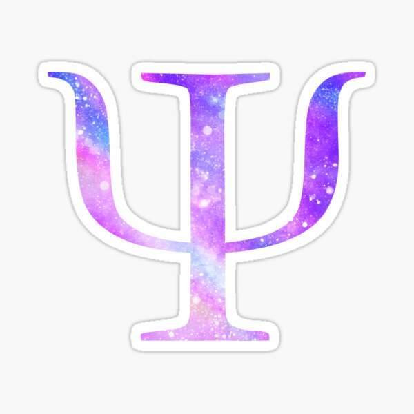 "Psychology Letter Psi [Galaxy Texture]" Sticker for Sale by ...