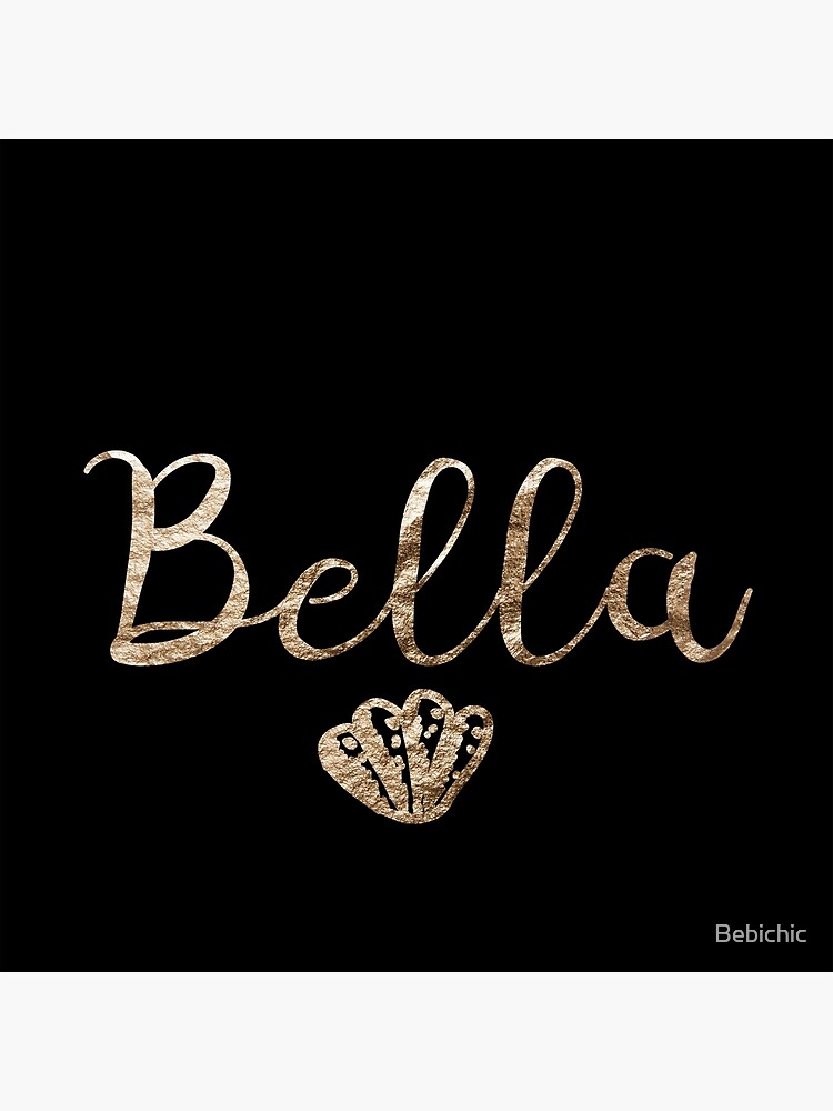 "Bella Girly Gold letters Sea Shell" Poster for Sale by Bebichic ...