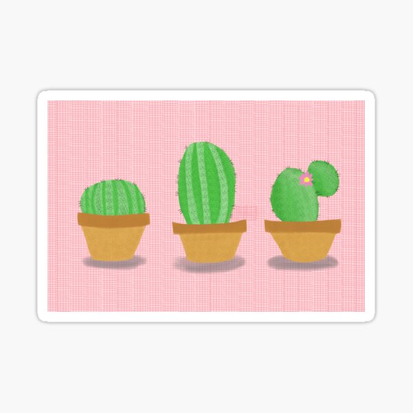 "Cacti" Sticker by CharlotWhiteing | Redbubble
