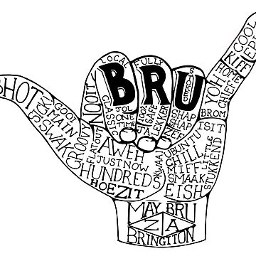 "Bru" Sticker for Sale by Kgabb04 | Redbubble