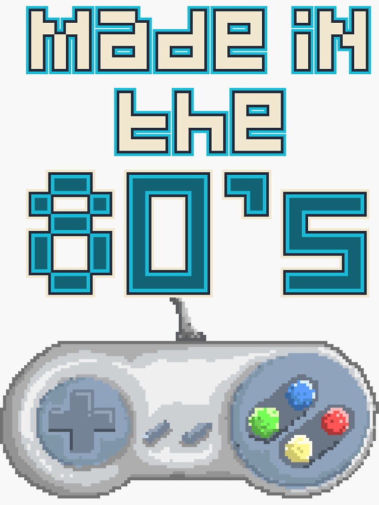 "Made in the 80's, Gamepad, Video Game, Controler, Pixel Art, Retro ...