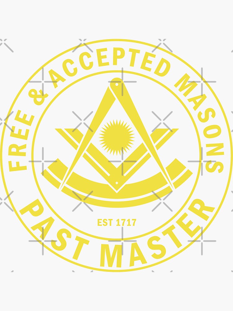 "Freemason Past Master F & AM Masonic Past Master" Sticker for Sale by ...