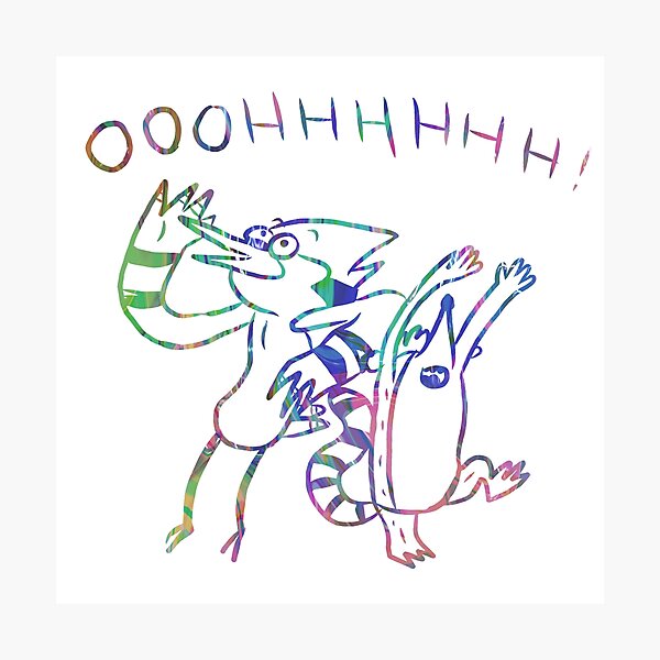 ""OOOHHH!" Mordecai and Rigby - Regular Show" Photographic Print for ...