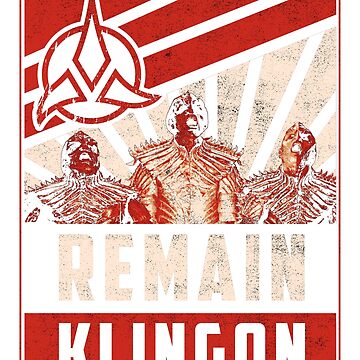 "Star Trek Discovery Remain Klingon Propaganda Poster " Classic T-Shirt ...