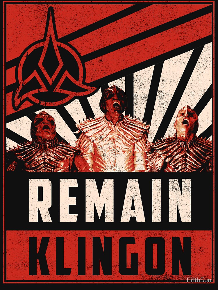 "Star Trek Discovery Remain Klingon Propaganda Poster " Essential T ...