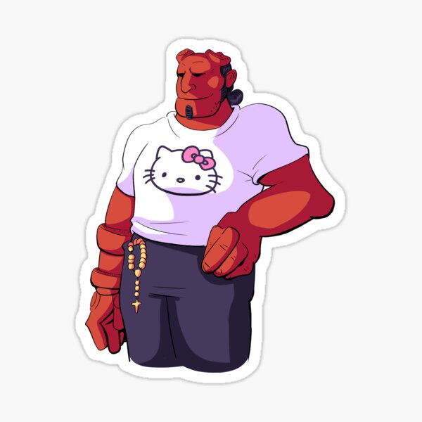 "Big Red" Sticker for Sale by KabukiGirl1977 | Redbubble