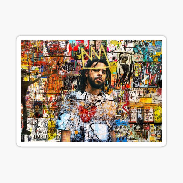 "J Cole Portrait" Sticker for Sale by Zanolino | Redbubble
