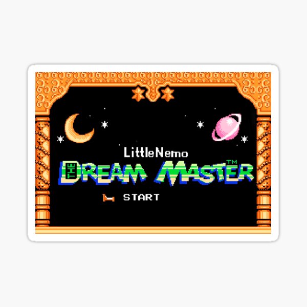 "LITTLE NEMO TITLE SCREEN" Sticker by PIXLTEES | Redbubble