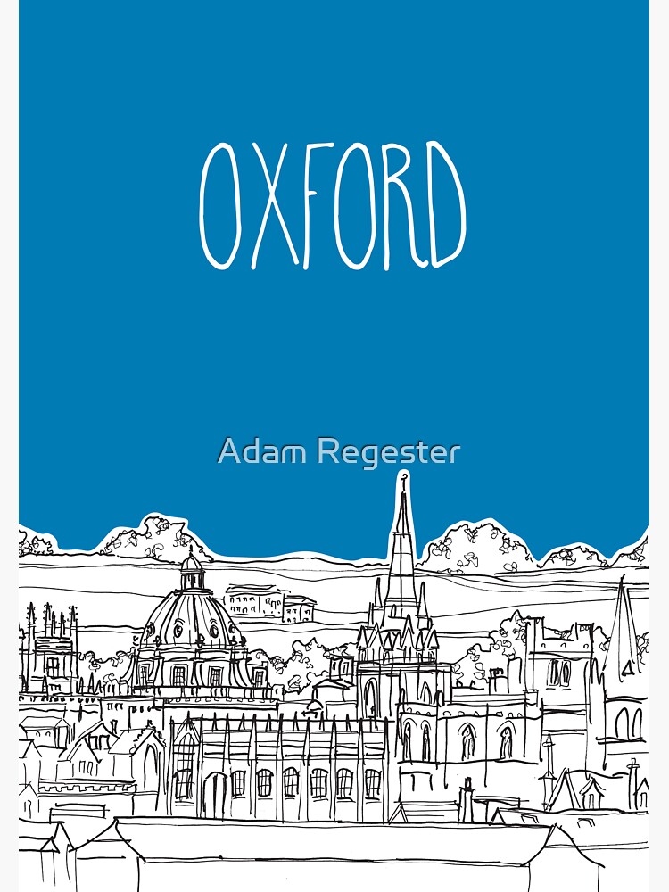 "Oxford" Sticker for Sale by AdamRegester | Redbubble