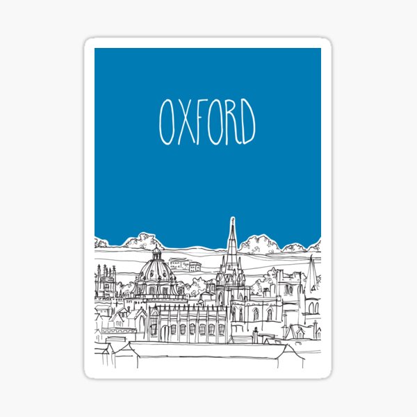 "Oxford" Sticker for Sale by AdamRegester | Redbubble