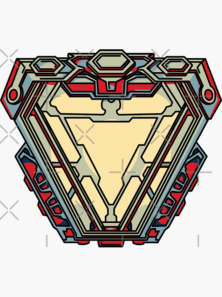 "Arc reactor" Sticker for Sale by OffbeatOctopus | Redbubble