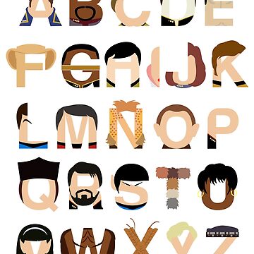 "Star Trek Alphabet" Poster for Sale by Mike Boon | Redbubble