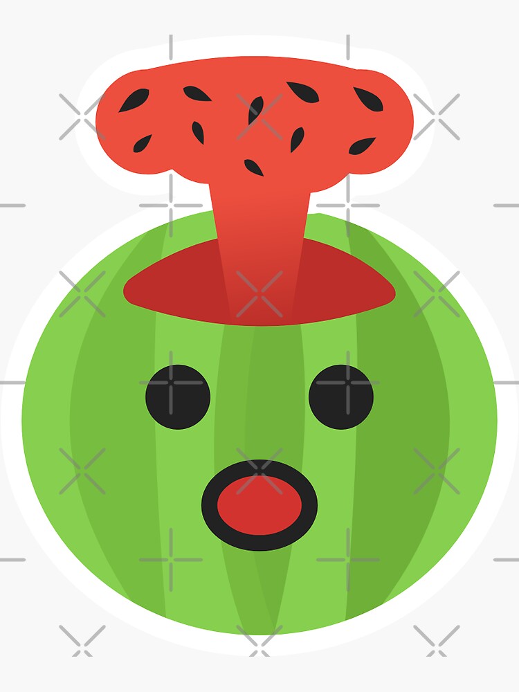 "Melon Mind Blown " Sticker by UniqueTrip | Redbubble