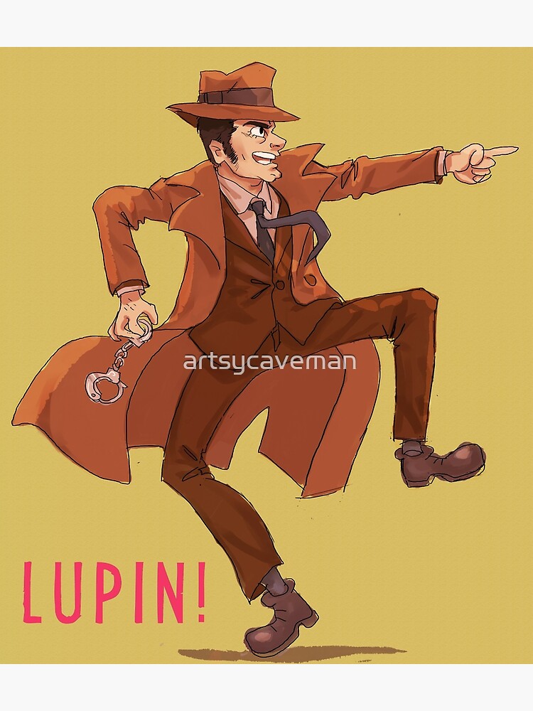 "Zenigata the Incompetent" Poster for Sale by artsycaveman | Redbubble