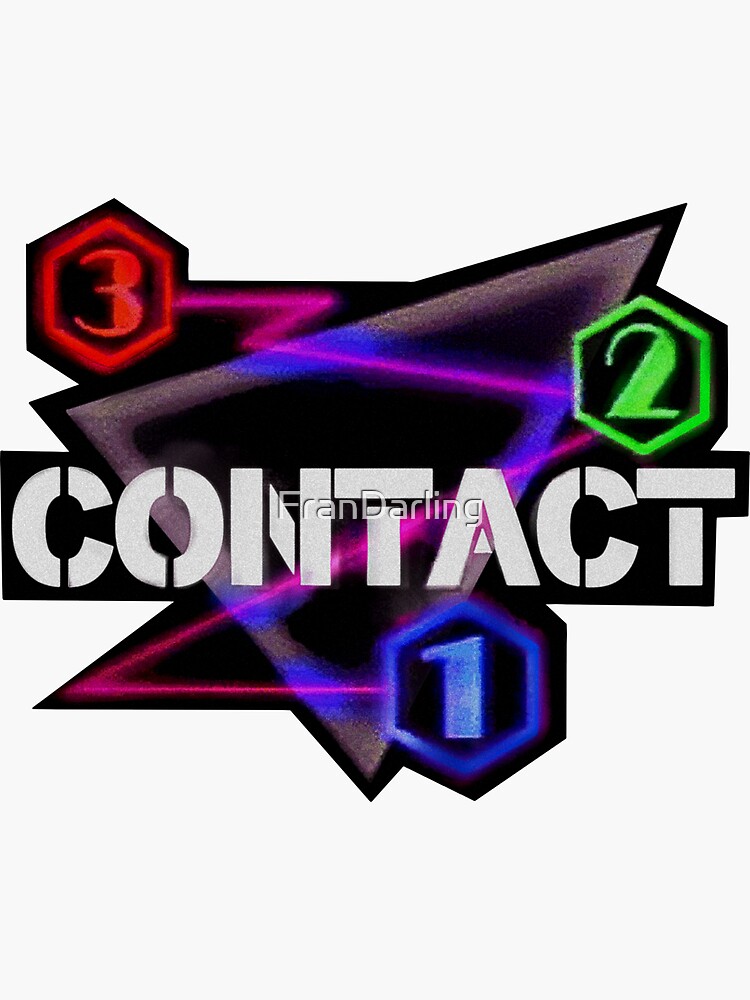 "3-2-1 Contact" Sticker for Sale by FranDarling | Redbubble