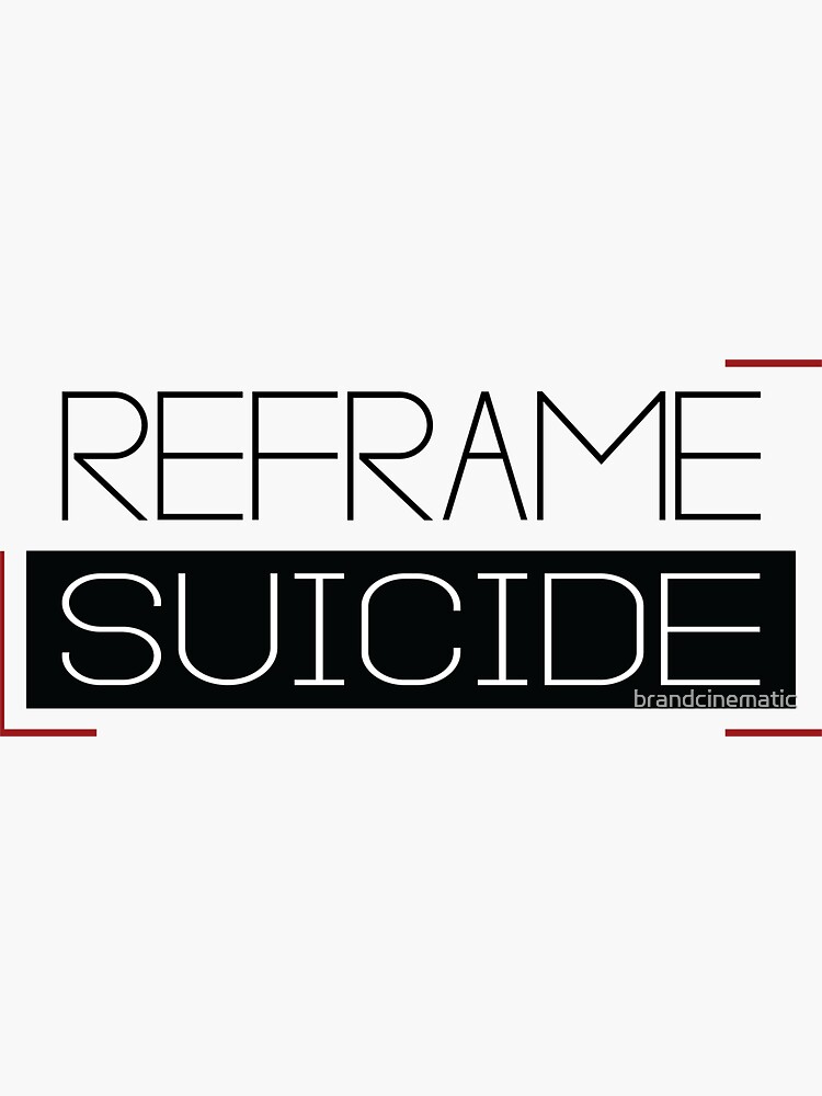 "Reframe Mental Health" Sticker by brandcinematic | Redbubble
