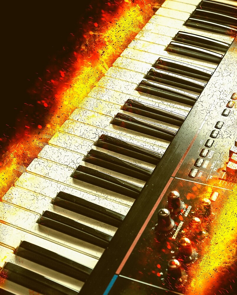 "Flaming Hot Synth" by StephenRphoto | Redbubble
