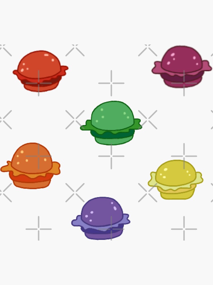 "Spongebob pretty patties sticker pack" Sticker by LydiaJune | Redbubble