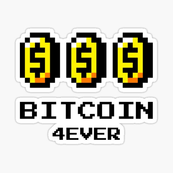 "Bitcoin 8-bit" Sticker for Sale by infleims | Redbubble
