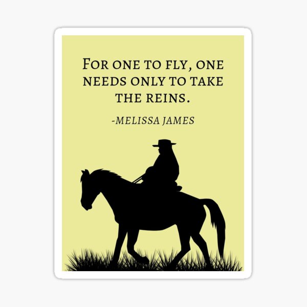 "For one to fly, one needs only to take the reins." Sticker by ymacias5 ...