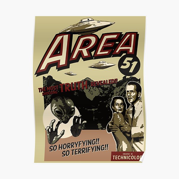 "Area 51 Gray Alien" Poster for Sale by GarnetLeslie | Redbubble