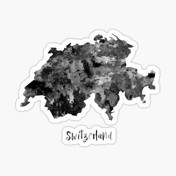 "Switzerland map, Switzerland" Sticker for Sale by Rosaliartbook ...