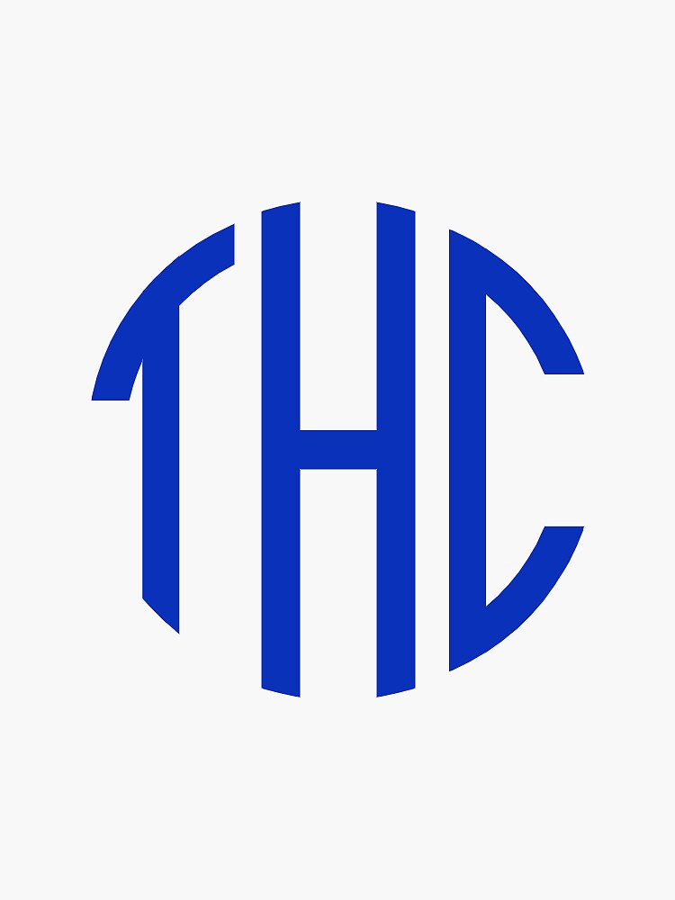 "Tyler Hill Monogram" Sticker for Sale by drewsandler | Redbubble