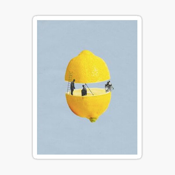 "Lemon poster" Sticker for Sale by nakaylath | Redbubble