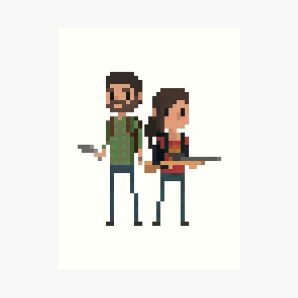 Pixel Joel Wall Art | Redbubble