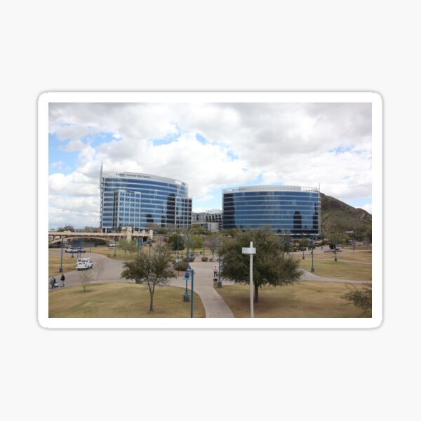 "Tempe Town Lake park and towers" Sticker for Sale by jmyoungs30 ...
