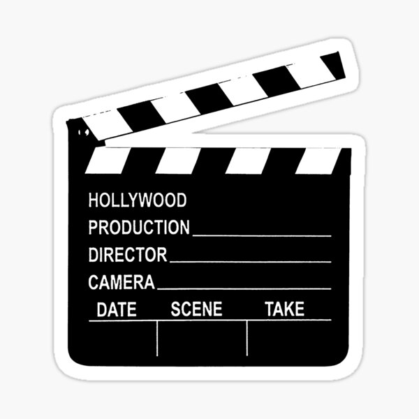 "Film Clacker" Sticker by NinjaDeath | Redbubble