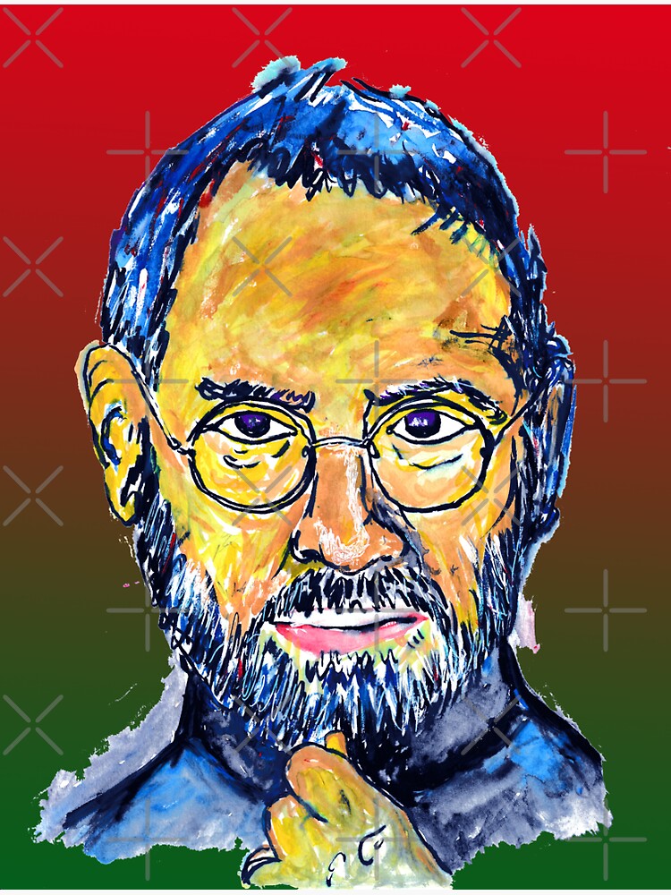 "steve jobs painting" Sticker by kartickdutta101 | Redbubble