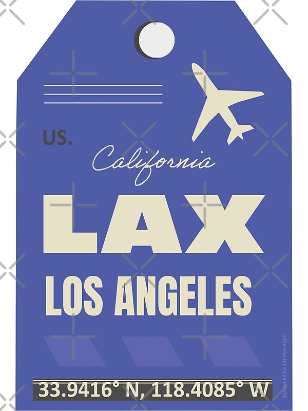 "Los Angeles LAX original navy" by airportstickers K. G. | Redbubble