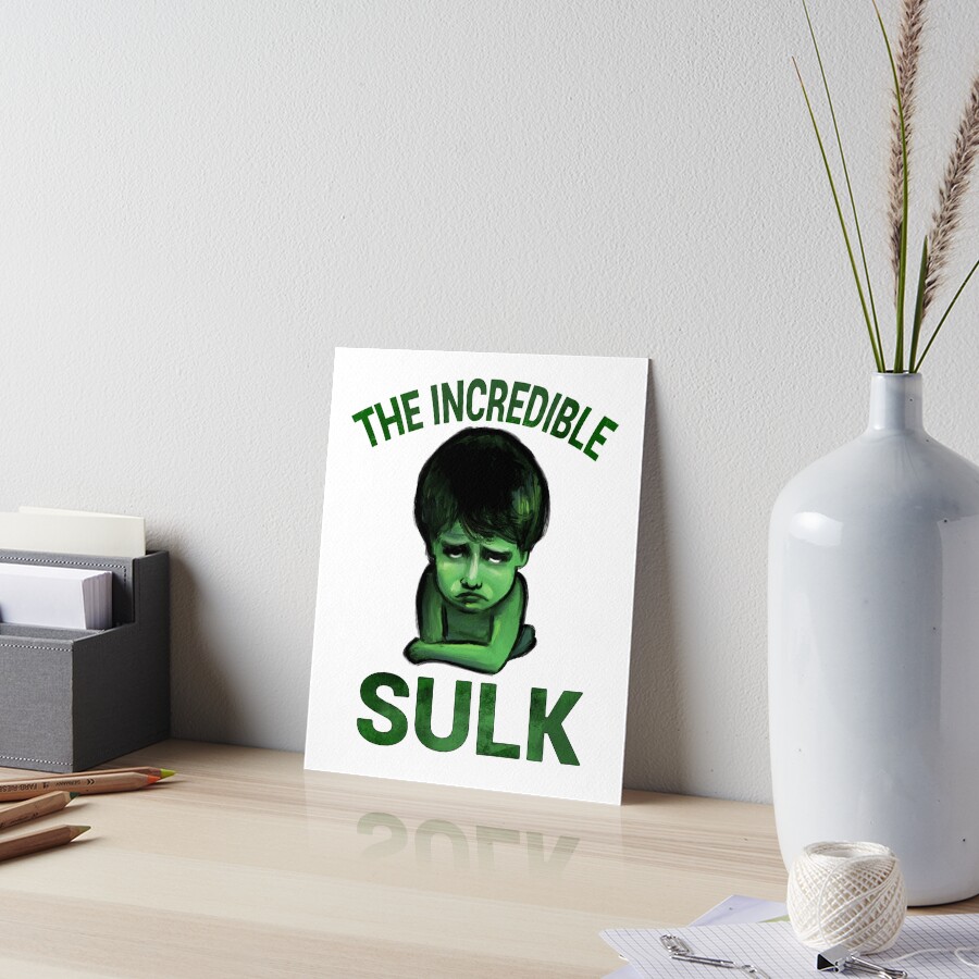 "The Incredible Sulk" Art Board Print by ILYO-art | Redbubble