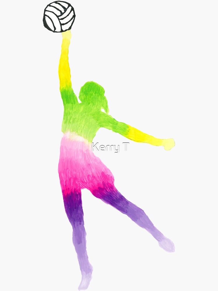 "Netball Goals" Sticker for Sale by LoveKolour | Redbubble