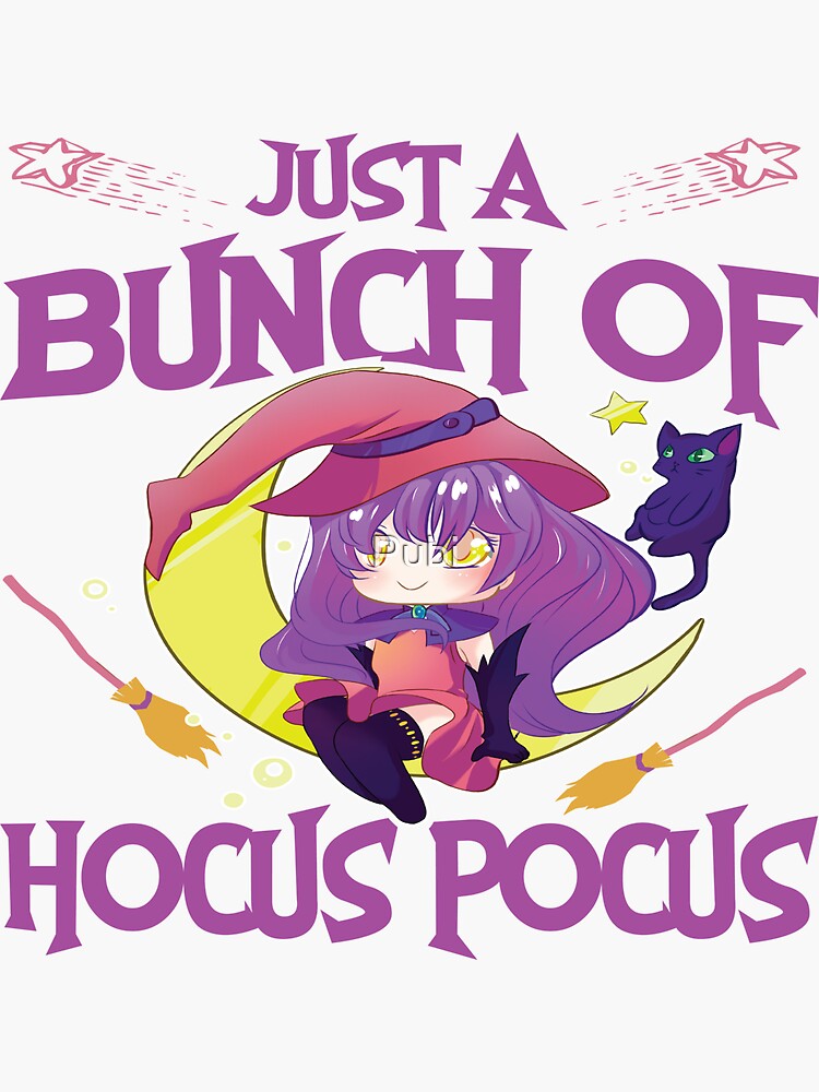 "Halloween Chibi Anime Manga Otaku Hocus Pocus" Sticker for Sale by ...