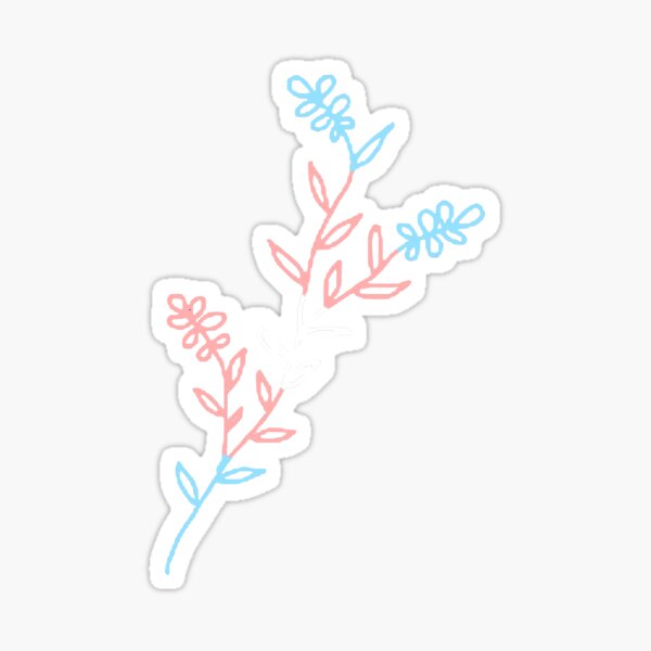 "trans flower" Sticker for Sale by burntchurch | Redbubble