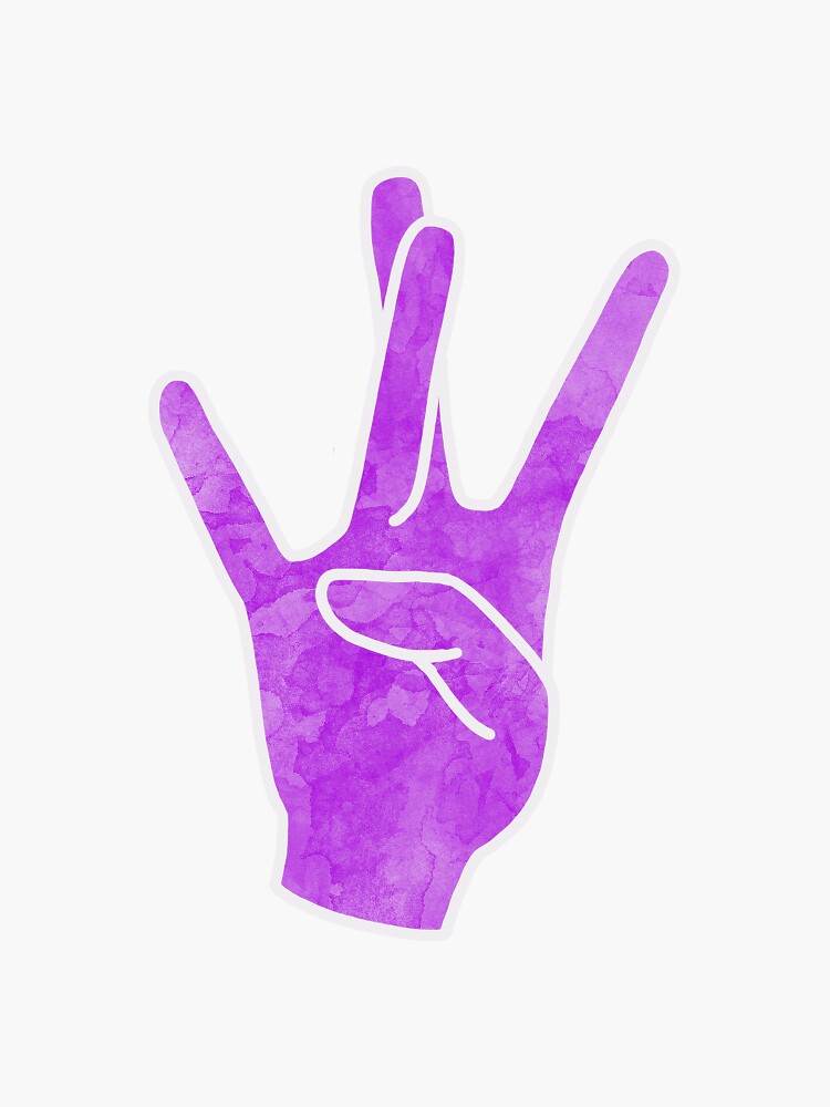 "dubs up - purple" Sticker for Sale by charmaine-yabut | Redbubble