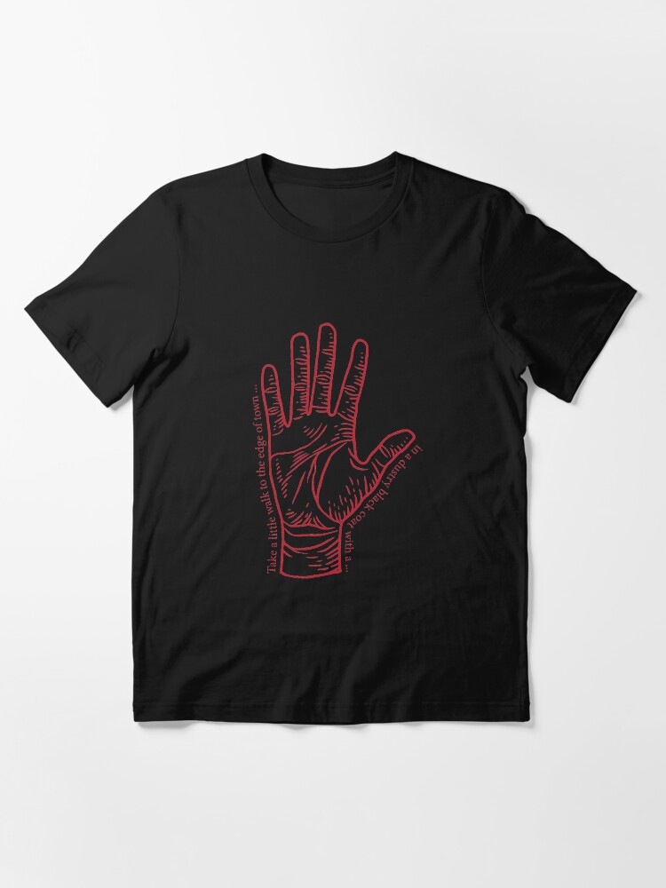 "Red Right Hand with Lyrics" Essential T-Shirt for Sale by fireflyG ...