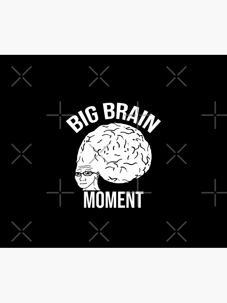 "Big Brain Moment" Throw Blanket for Sale by artsylab | Redbubble