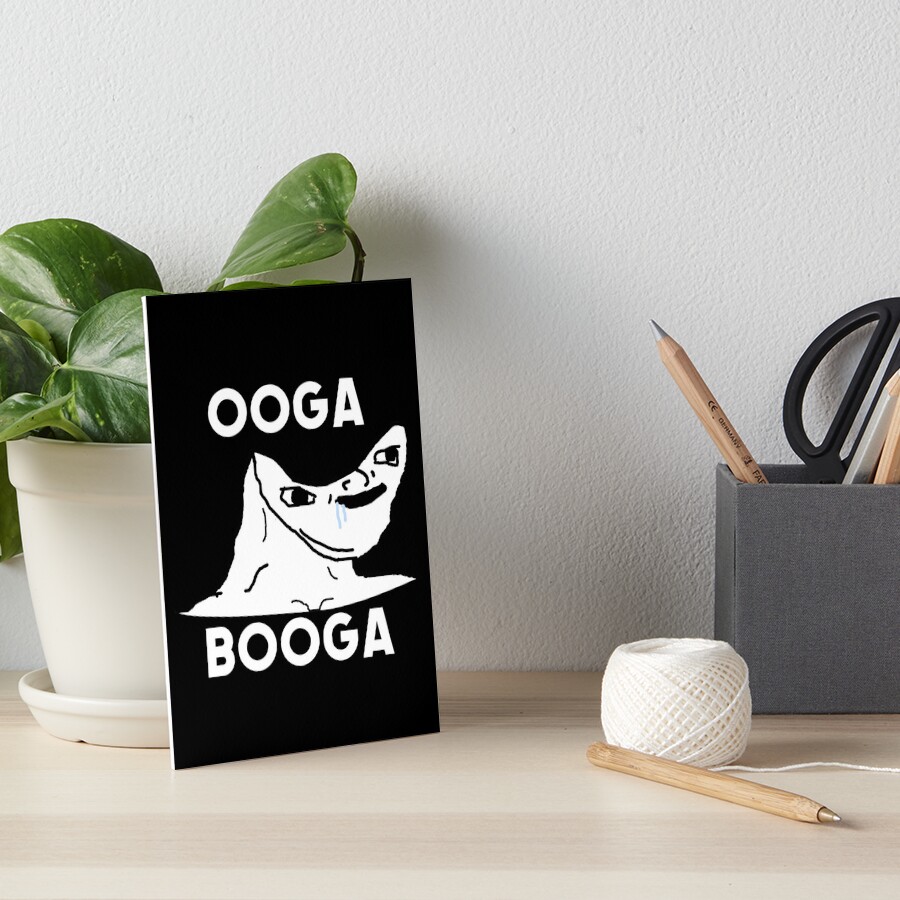 "Ooga Booga Brainlet Meme" Art Board Print for Sale by artsylab | Redbubble