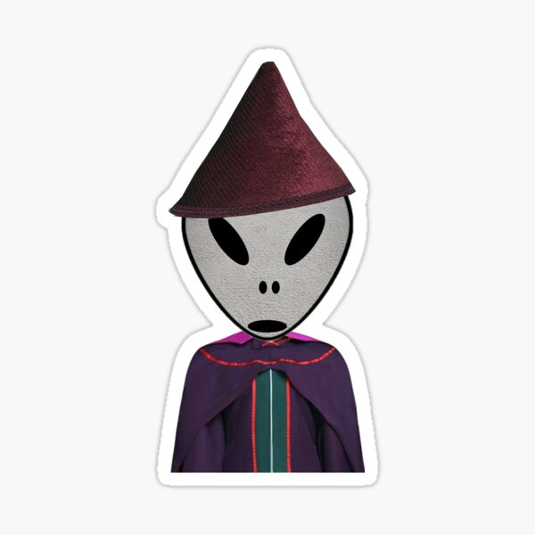 "Alien Wizard" Sticker by ellenaJdesign | Redbubble