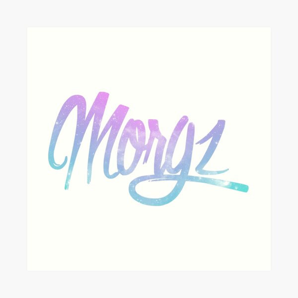 "Morgz Pink Galaxy Logo" Art Print by PremiumMerch | Redbubble