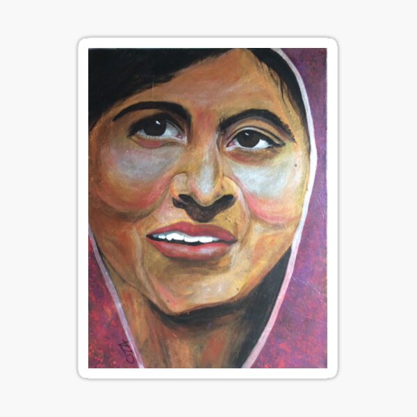 "Heart of Gold- Malala Yousazai" Sticker for Sale by dianecita | Redbubble