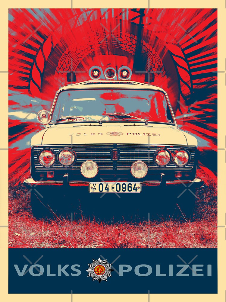 "ddr police car - volkspolizei" T-shirt for Sale by hottehue ...
