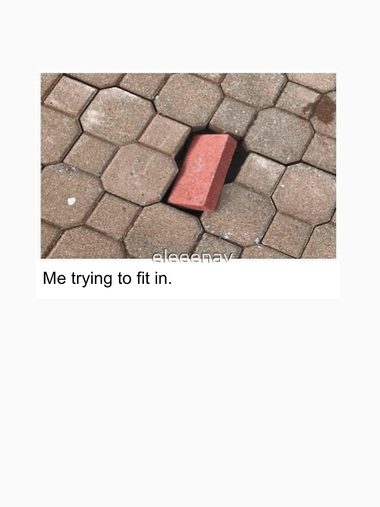 "Me trying to fit in - Memes" T-shirt by eleeenav | Redbubble