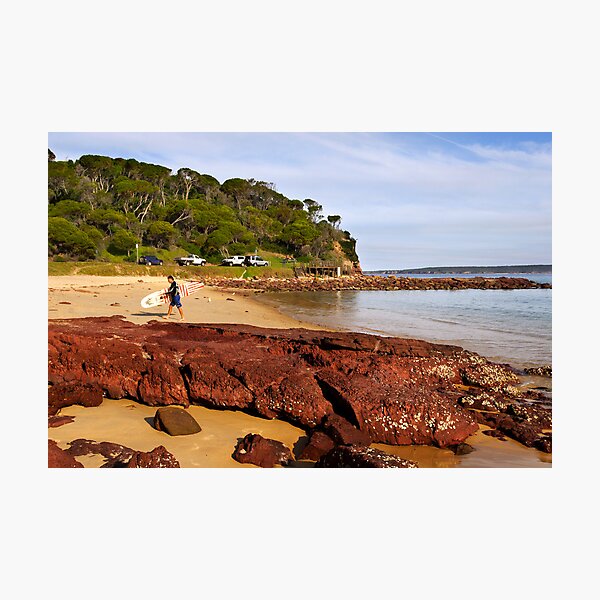 "Bar Beach at Merimbula" Photographic Print by dgstones | Redbubble