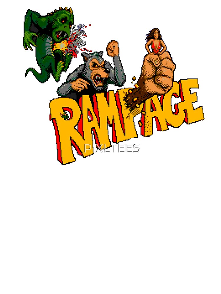 Rampage Game Logo RAMPAGE WORLD TOUR Arcade History | Game Refuge