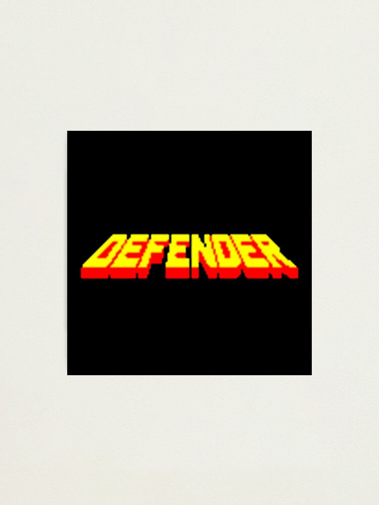 Lámina fotográfica «DEFENDER ARCADE TITLE SCREEN» de PIXLTEES | Redbubble